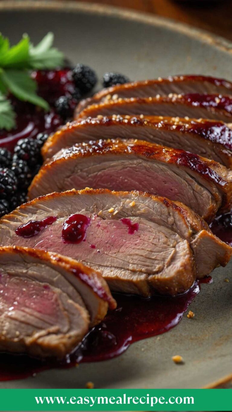 Duck Breast and Blackberry Sauce -Easy Meal Recipe