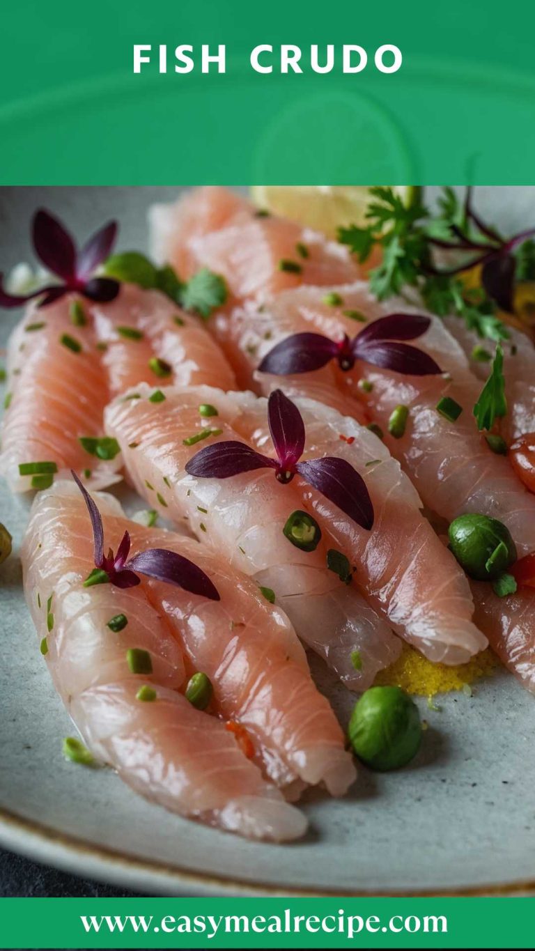 Fish Crudo - Easy Meal Recipe
